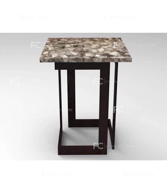 Smoky Quartz End Table - Unico - Furnishingcart